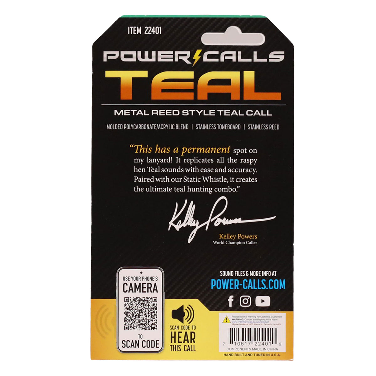 Teal Call – Power Calls
